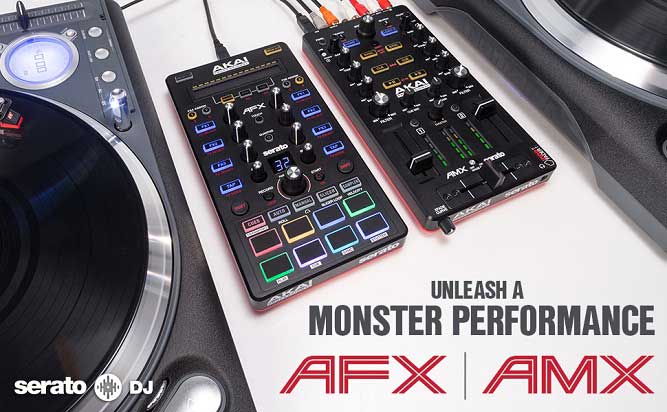 Coming soon to The DJ Shop Akai AMX and AFX DJ Controllers